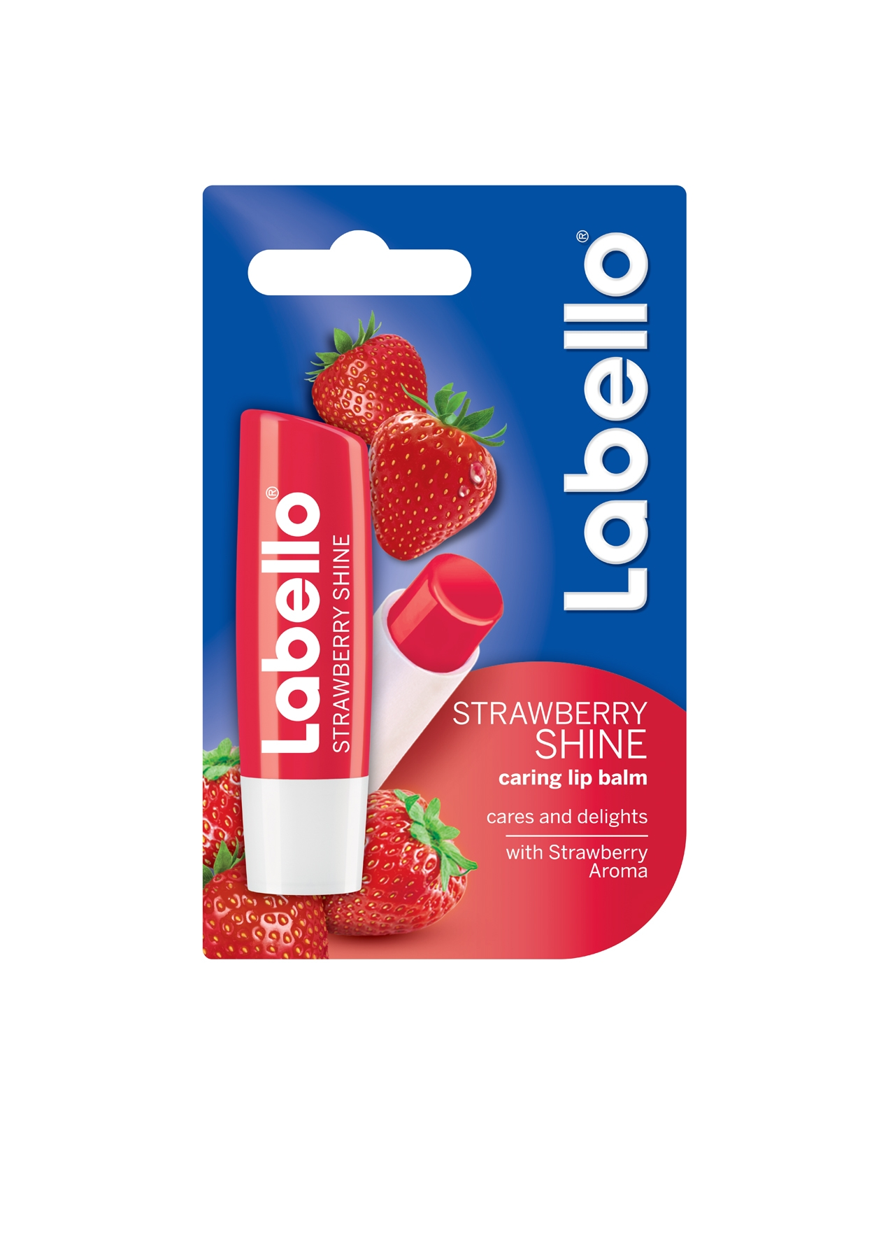 DrogerieNovy.cz. Labello Strawberry Shine, tónovací balzám na rty, 4,8 g